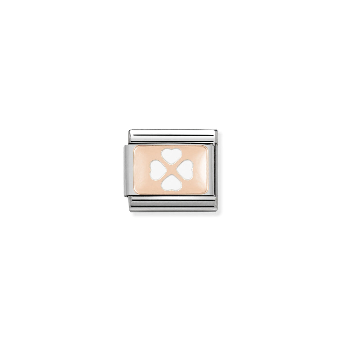 Nomination - Rose Gold Classic White Four-Leaf Clover Charm – RUBIROX